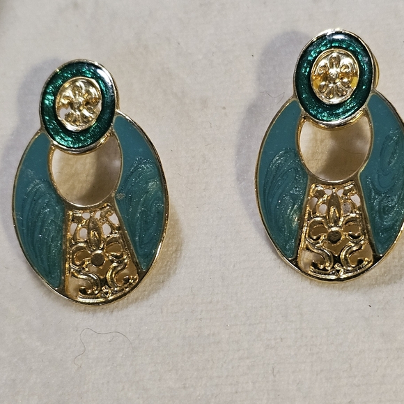 Jewelry | Vintage Enamel Earrings | Poshmark